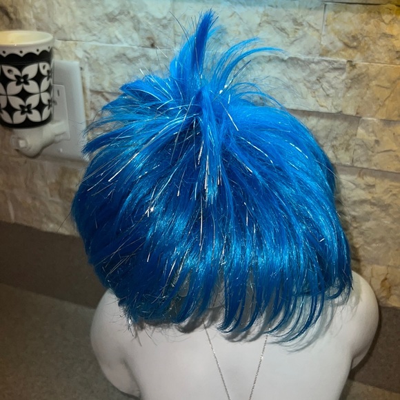 wig | Costumes | Joy From Inside Out Animated Movie Blue Pixie Wig ...